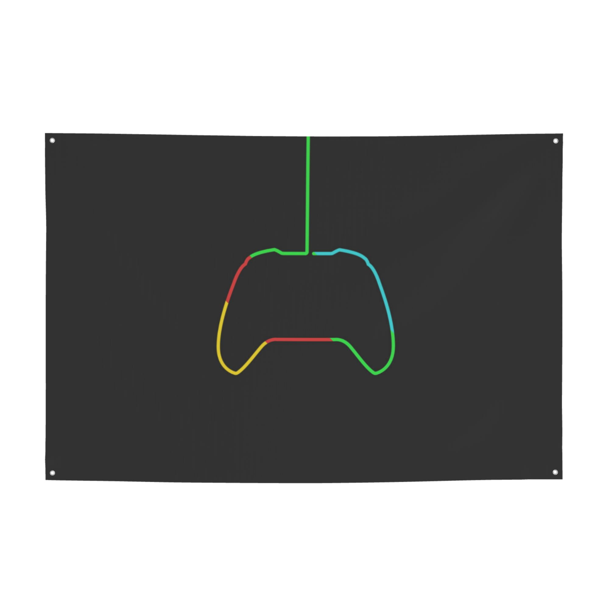 DouZhe Minimalist Game Controller Sign Banner, Abstract Hanging Banners ...