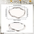 1pc Plating Porcelain Jewelry Display Plate Cosmetics Organizer Storage ...