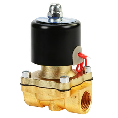 1/2'' NPT AC110V Brass Electric Solenoid Valve Normally Closed Water Oil Air Gas | Walmart Canada