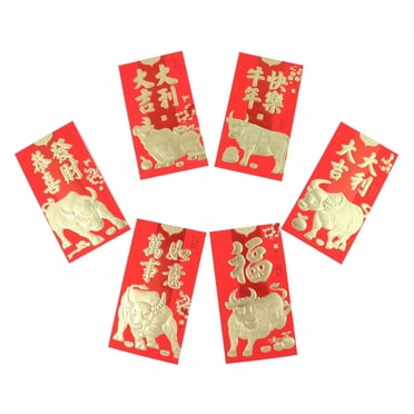 Pack of 5 Pcs High Quality Thick Big Chinese Money Red Envelopes ...
