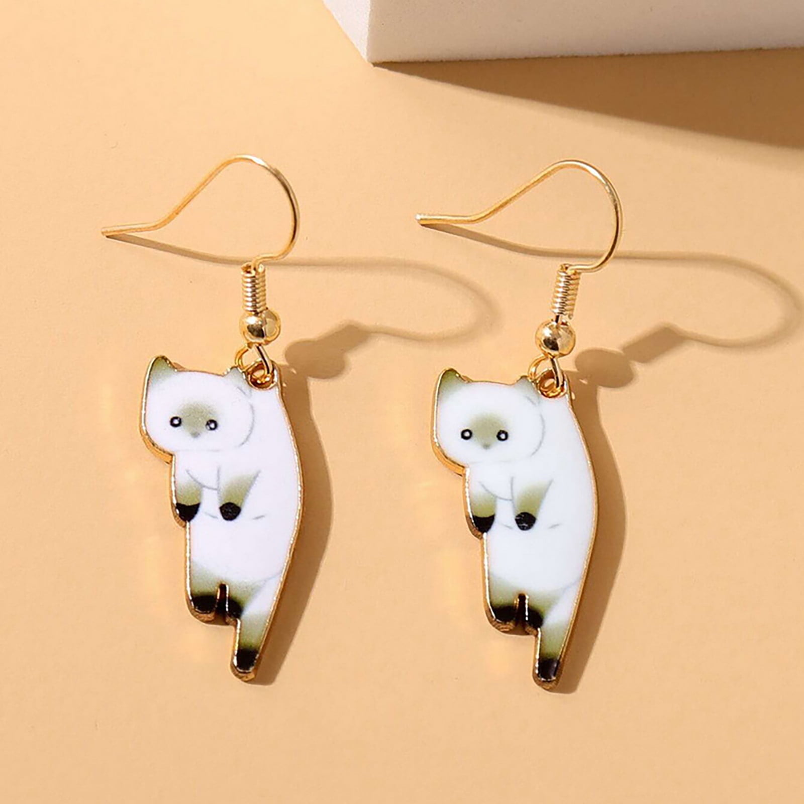 Click here for Smihono Up To 65 Off Cute Cat Dangle Earrings Dang... prices