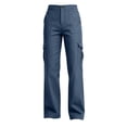 Inverelee Ladies Button Fly Multi Flap Pocket Straight Leg Cargo Pants ...