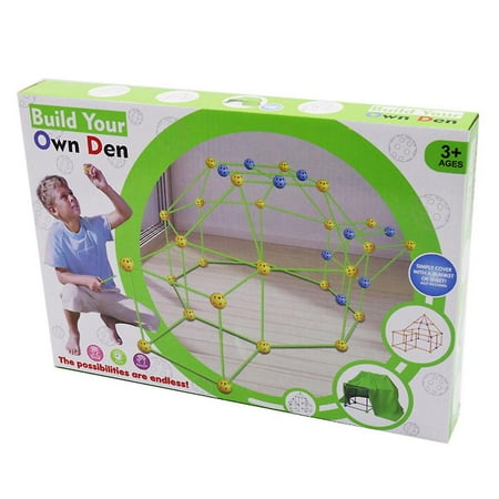 87 Pcs Build Your Own Den Set Kit Present Children Diy Tent Kids Gift ...