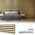 Art3d 3D Wood Slat Acoustic Panels, Oak, 7.9x94.5in, MDF, 4 Pieces ...