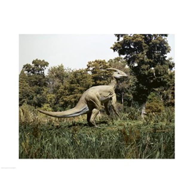 PVT/Superstock SAL608231 Side profile of a parasaurolophus walking in a ...