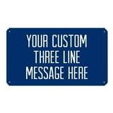 Three Line Message Tin Sign - Walmart.com