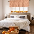Curtain Valance for Windows, Modern Geometric Orange Plaid Kitchen ...