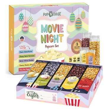 Urban Accents Gourmet Non-GMO Movie Night Popcorn Gift Set with ...