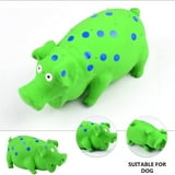 Tetou, Squeaky Pig Dog Toy, Latex Chew Toy for Small Breeds, Green ...