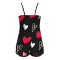 XIAOCHA Valentine's Day V-Neck Print Milk Silk Double Woolen Pajama Set ...