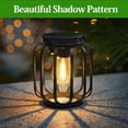2-Pack Solar Hanging Lantern, Outdoor LED Warm Light for Patio Decor ...