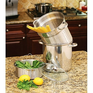 Cuisinart Chef's Classic Stainless Steel 4-Piece 12-Quart Pasta/Steamer ...