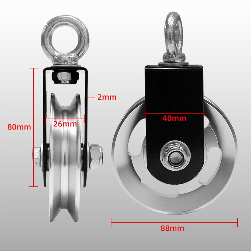 Single Pulley Block Stainless Steel Lifting Rope Cable Wheel Swivel ...