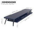 Fenge Dual Monitor Stand Riser for 2 Monitors, 42.5 Inch Desk Shelf ...