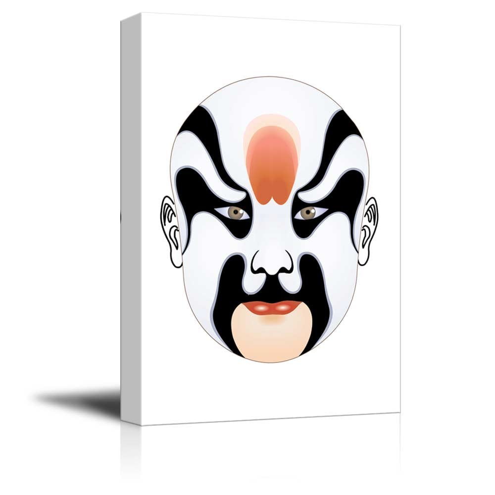 Canvas Prints Wall Art - Chinese Peking Opera Makeup Traditional Face ...