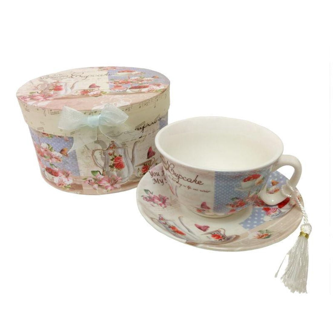 Cup And Saucer My Sweet Cup Cake Cup and Saucer Set - Walmart.com