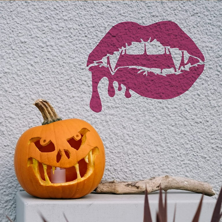 Vampire Jack O Lantern Stencil