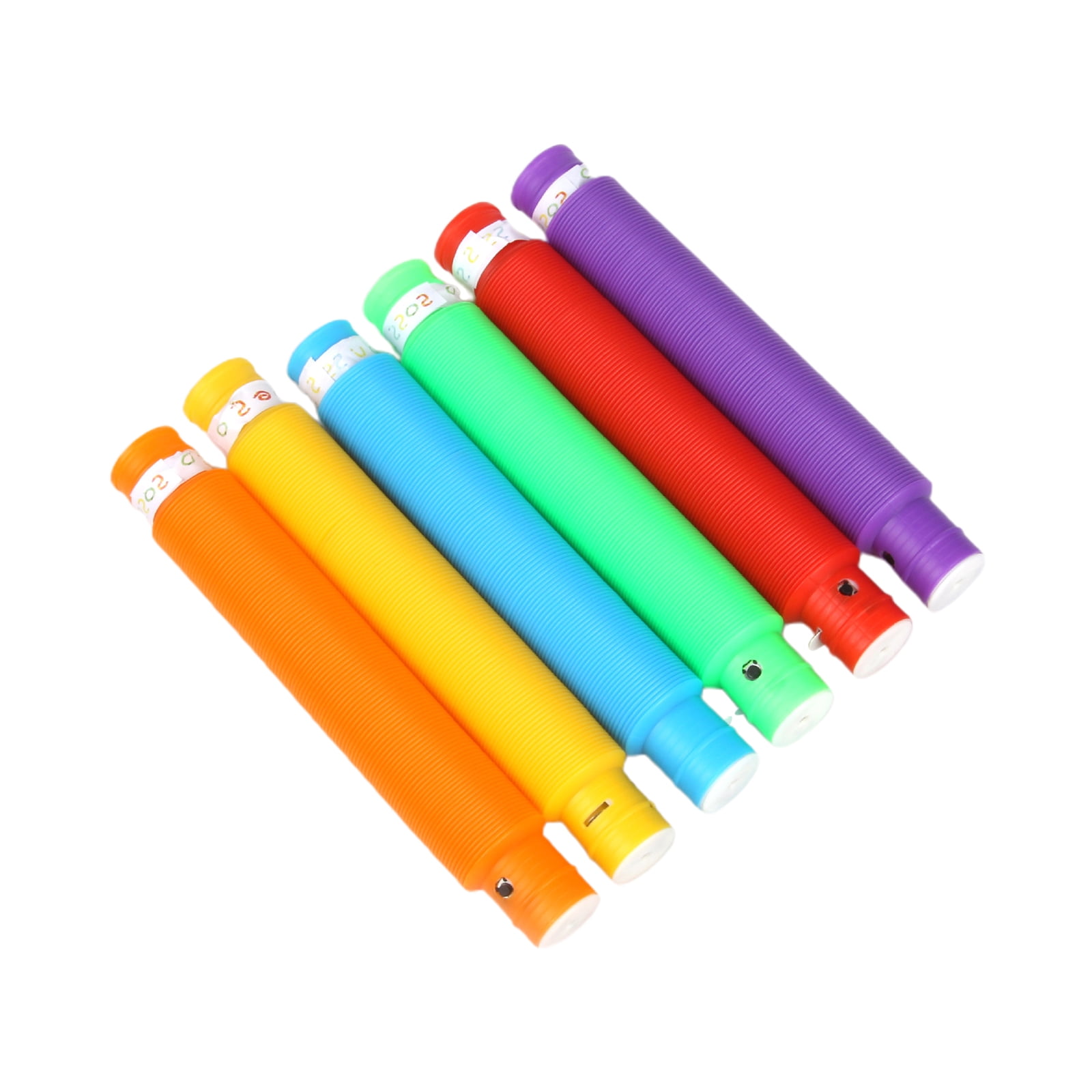 Fidget Tube Tubes Light-ups 6/12pcs Glowing Popping Durable Motor ...