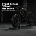 VIVOHOME Motorcycle Front & Rear Stand,Heavy Duty Motorcycle Front Rear ...