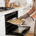 Set of 3 Stainless Steel Baking Sheets, Nonstick Metal Sheet Pan with ...