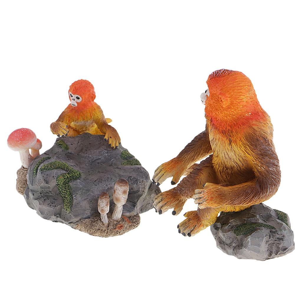 Monkey Figurines Wildlife Animal Rhinopithecus Model for DIY Projects ...