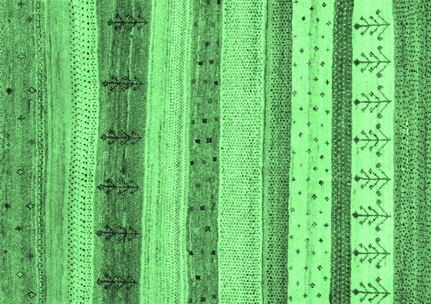Ahgly Company Indoor Rectangle Abstract Emerald Green Contemporary Area ...