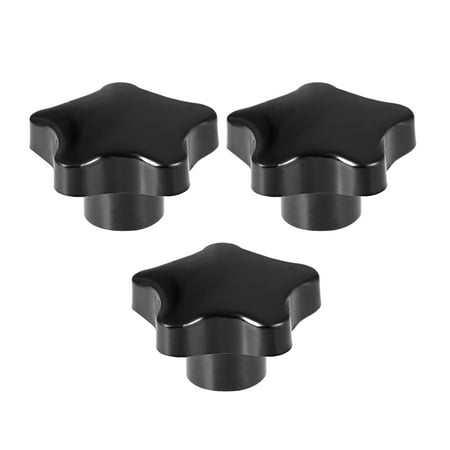 Star Knob Grip Handle M16 Diameter Brass Insert Female Thread Set of 3 ...