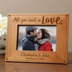 ONLINE Personalized Love Is Patient Photo Frame for Couples with Names ...