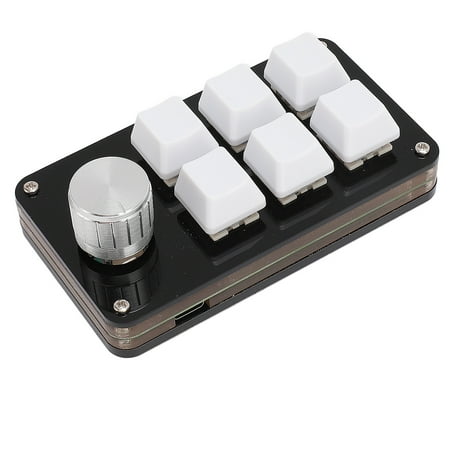 Mini 6 Key Keypad With Knob Custom Programming Hot Swappable Blue Switch One Handed Macro ...