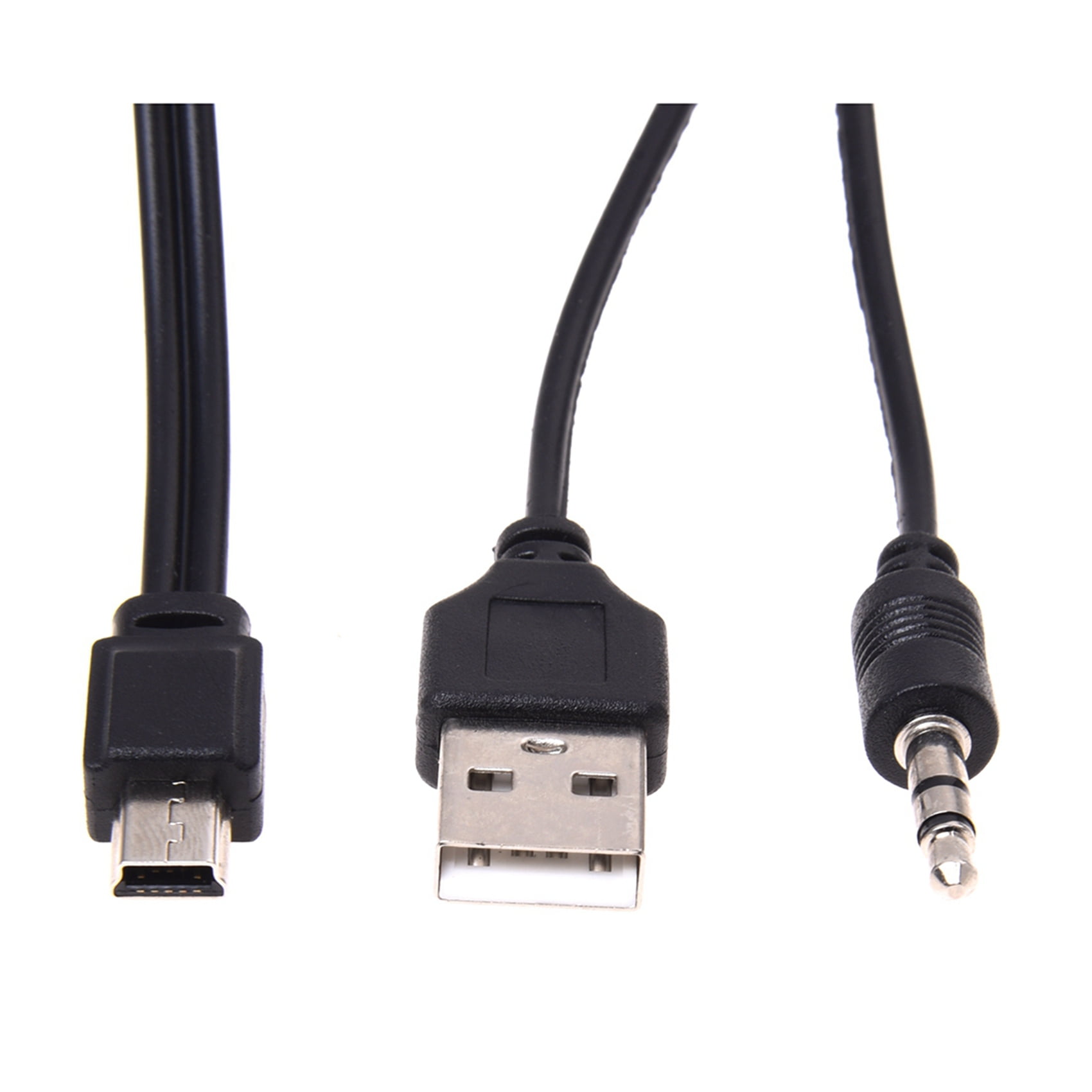 Click here for Unbranded 2x 3.5mm Aux Usb2.0 Male Mini 5 Pin Usb... prices