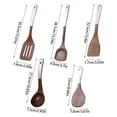 Wenge Wood Spatula, Natural Wenge Hardwood Cooking Turner for Non-Stick ...
