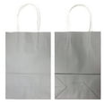 AZOWA Gray Gift Bags Mini Small Kraft Paper Bags with Handles (4 x 2.4 ...