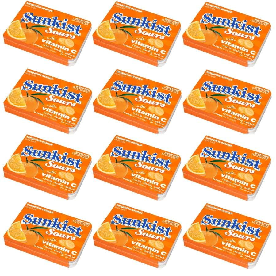 Sugar-Free Sunkist Sours with Vitamin C - Tangerine Orange Size: 12 ...