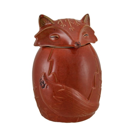 Orange Ceramic Fox Cookie / Treat Jar With Seal - Walmart.ca