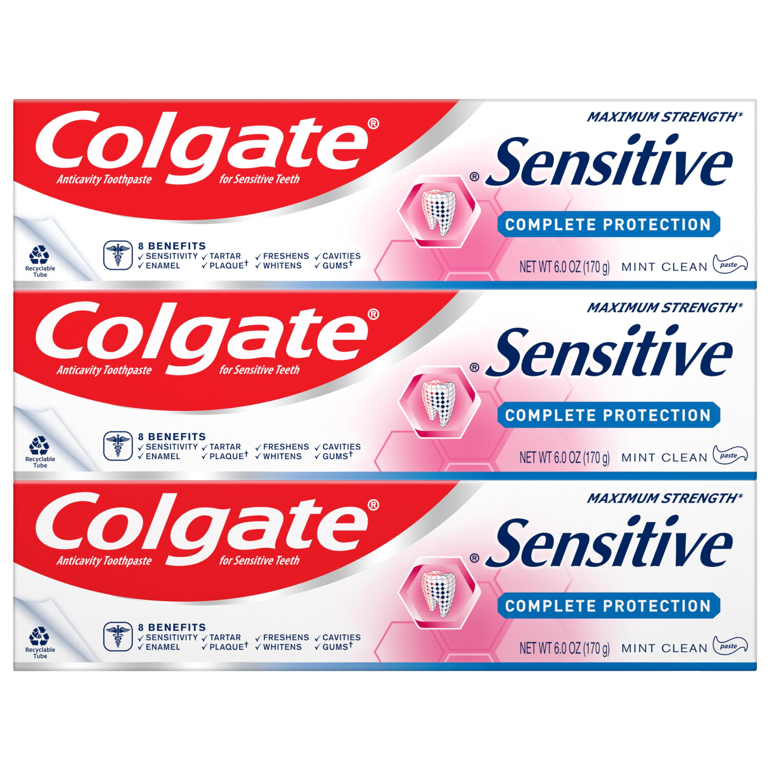 Pasta de dientes Colgate Sensitive Complete Protection 180 ml x3 ...