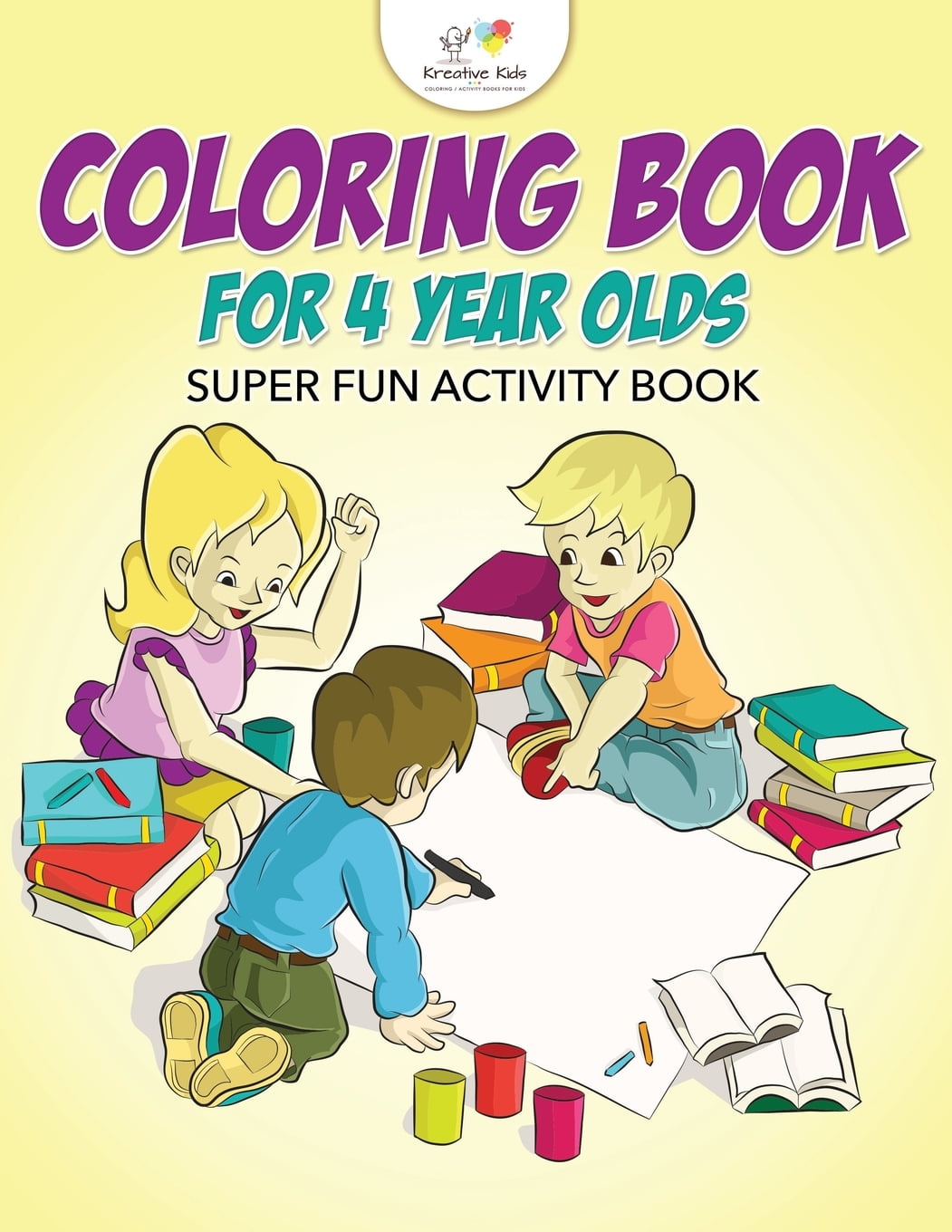 Coloring Book for 4 Year Olds Super Fun Activity Book - Walmart.com ...