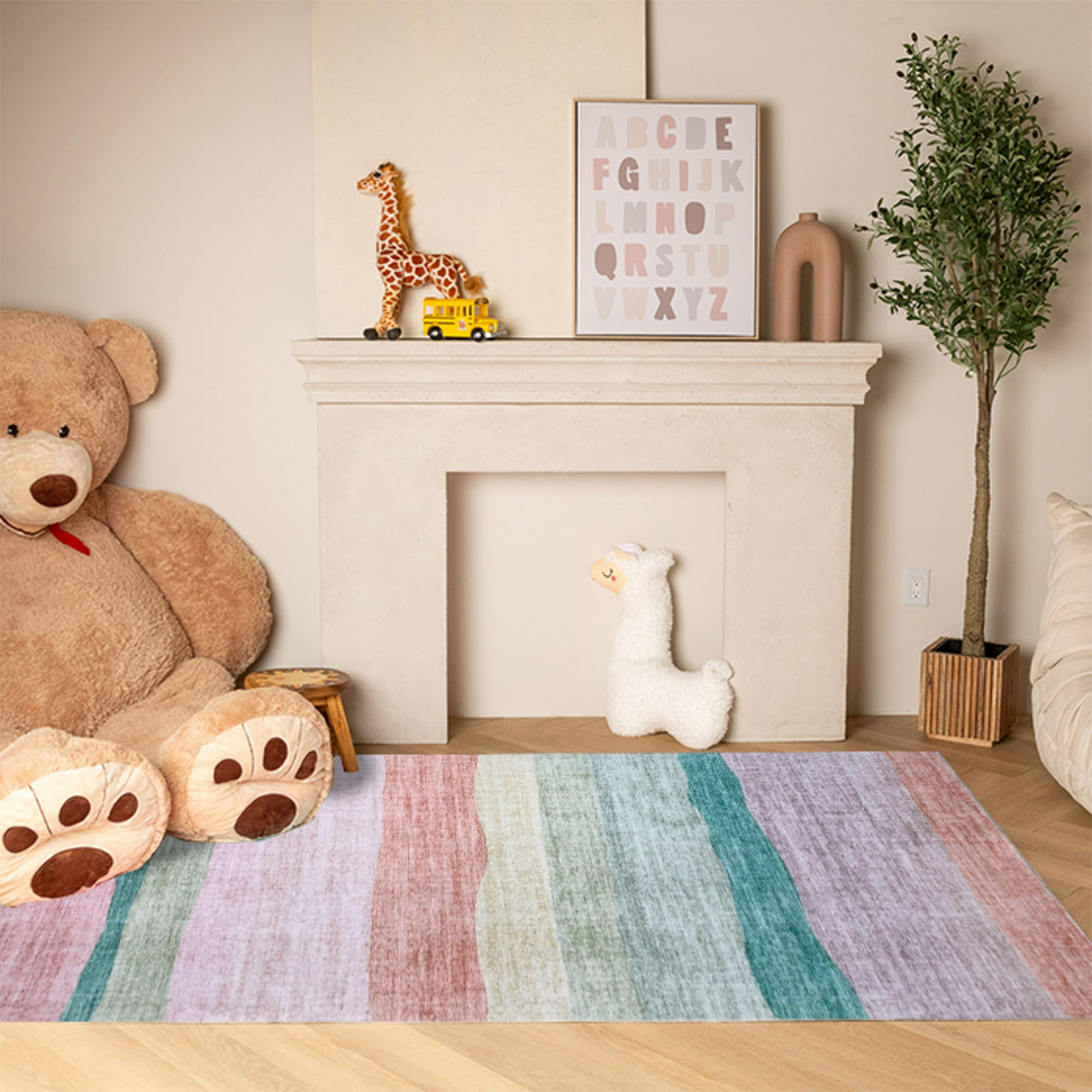 Click here for Rug Branch Soft Steps Playtime Colorful Rainbow So... prices