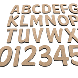 4" Tall MDF Wood Letter & "And Symbol" Ampersand | 1/8" Thick | Wood ...
