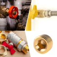 BDKWID-10 PCS 1/4" NPT Male Pipe Plug Fitting Set Brass Hex Counter ...