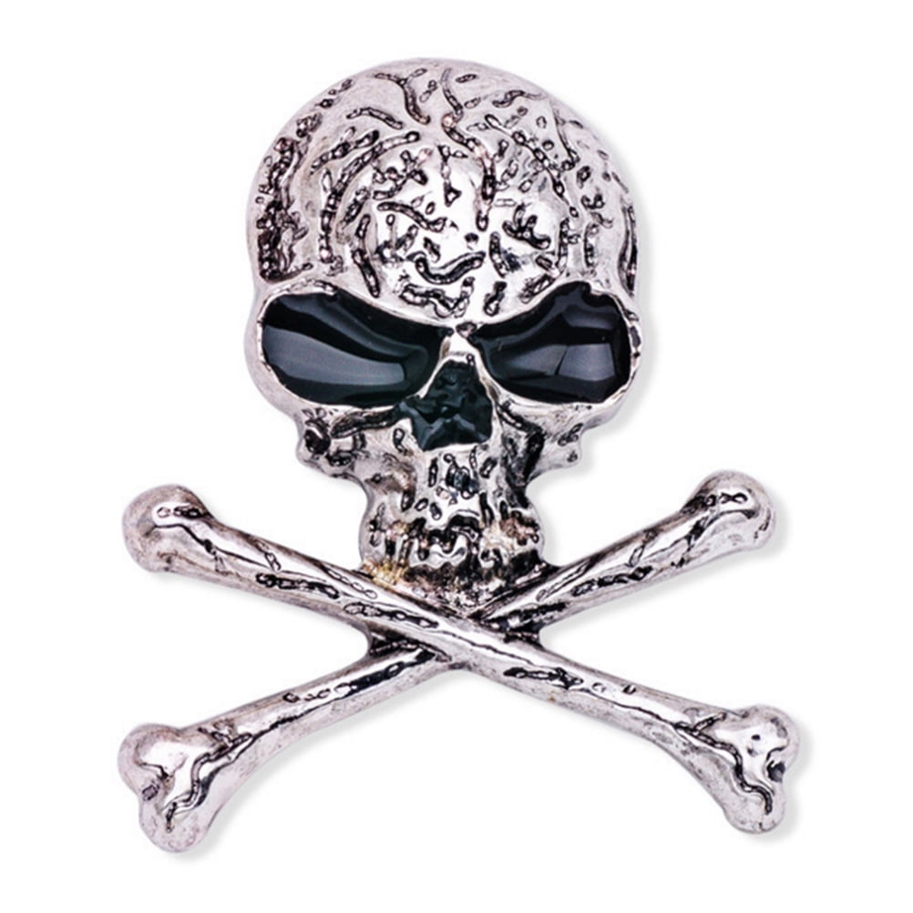 Click here for Har Adhesive Skull Bones Brooch Pin Gothic Punk St... prices