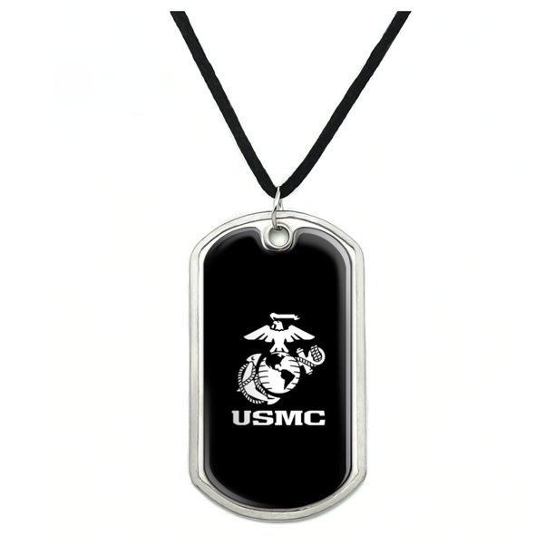 Graphics and More - Marine Corps USMC Text White Logo on Black ...