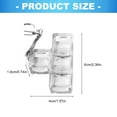 Colorful Clear Keychain Sugar Block Form Featuring Press Button Detail ...