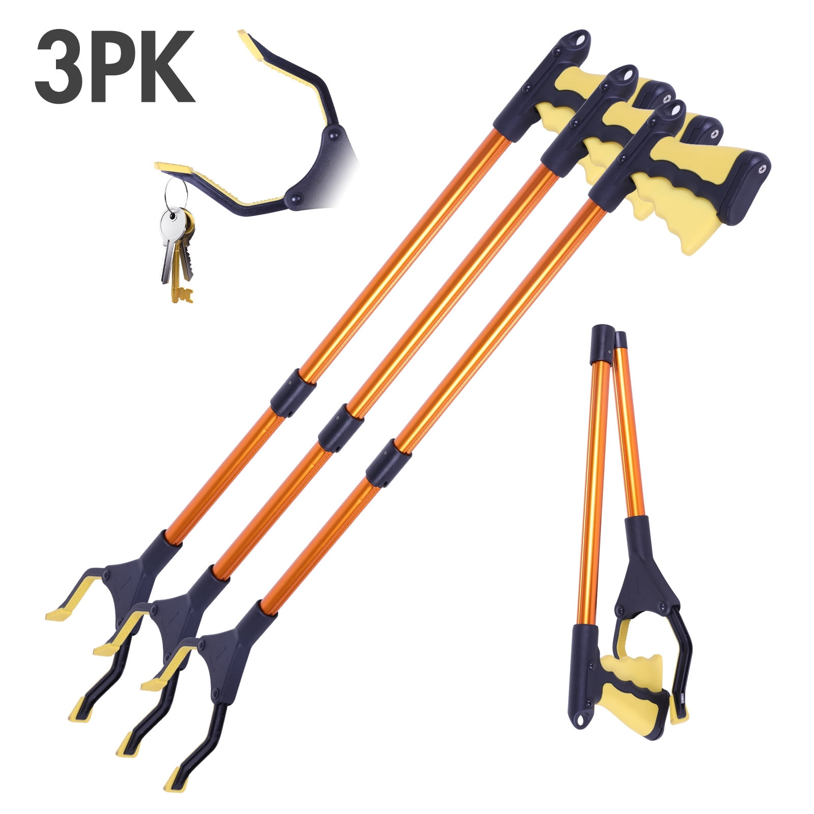 3pcs Grabber Reaching Tool Industrial Grabber Tool Heavy Duty Pick Up ...
