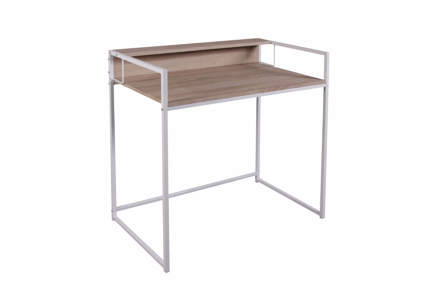 Simple Looking Desk, Brown & White - Walmart.com