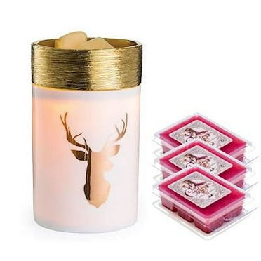 Ebros Moonlight Colorful Three Howling Wolves Oil Warmer Or Wax Tart ...