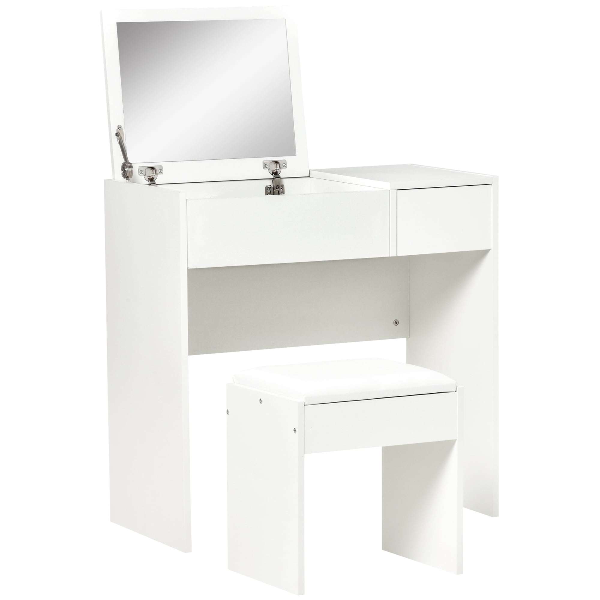 Click here for Homcom Vanity Set With Mirror And Cushioned Stool... prices