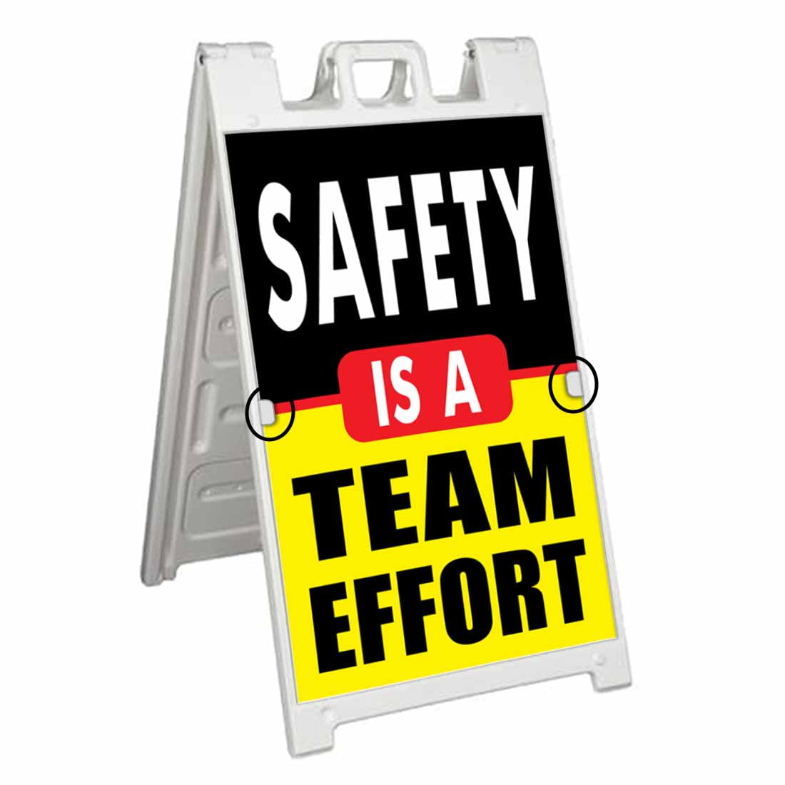 Safety Is A Team Effort (24" X 36") Vinyl Decal Only (Pack of 2) |Sign ...