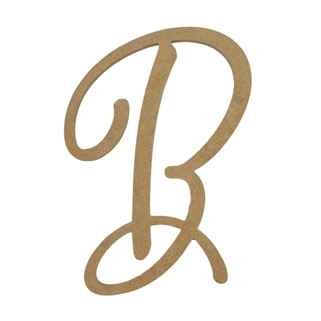 Wooden Letter Unfinished, Marcella Font, Craft Cutout - Walmart.com