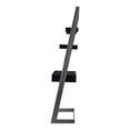 Dane 3-Shelf Wood Black and Distressed Gray Ladder Desk with Drawer ...