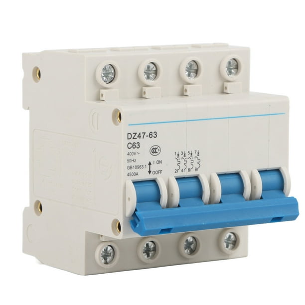 Circuit Breaker Switch Modular Structure DIN Rail Mount Home MCB 4500A ...